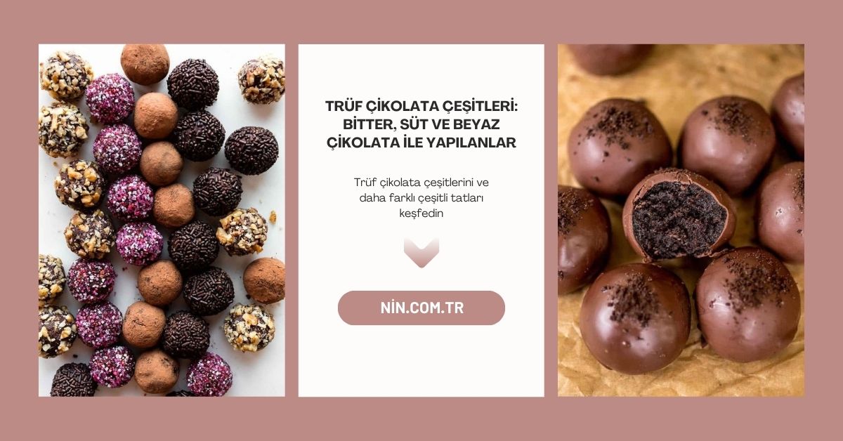 TRÜF ÇİKOLATA ÇEŞİTLERİ: SÜTLÜ MÜ BİTTER Mİ?